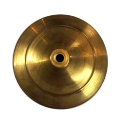 2-1/2" Spun Brass Vented Vase Cap, Antique Brass - Whittemore-Durgin ...